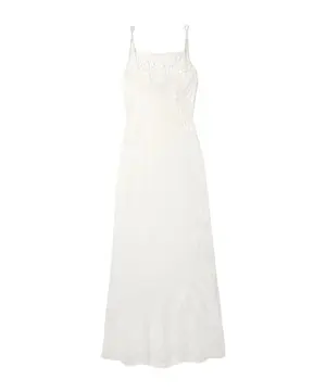 Carine Gilson Lace-trimmed Silk Nightgown
