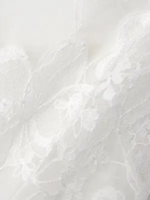 Carine Gilson Lace-trimmed Silk Nightgown