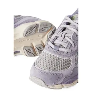 Asics Leather And Suede-trimmed Mesh Sneakers