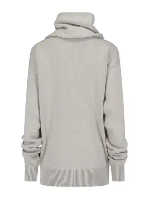 Calvin Klein Detailed Knitted Jumper With Scarf - No