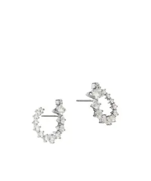 VIVIENNE WESTWOOD Crystal Hoop Earrings