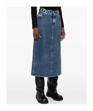 DIESEL® De-skye-s1 Denim Midi Skirt