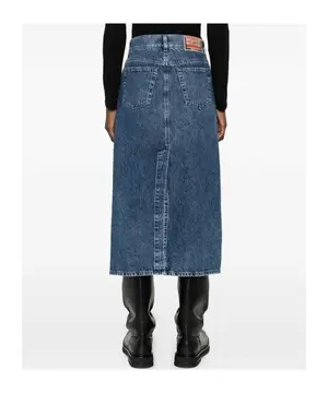 DIESEL® De-skye-s1 Denim Midi Skirt
