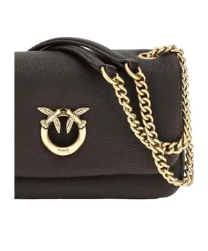 Pinko Love Birds Foldover Top Shoulder Bag