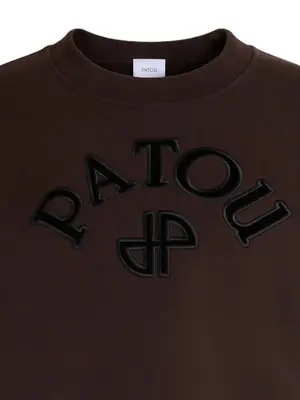 PATOU Logo Patch Cropped Sweater