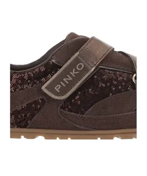 Pinko Sequin-embellished Touch-strap Sneakers - No