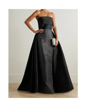 Solace Strapless Pleated Gown