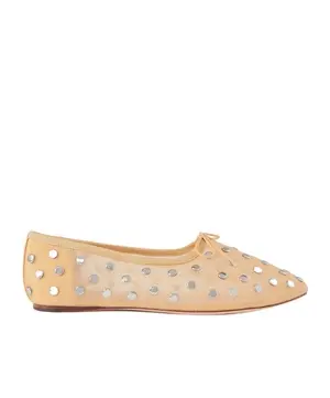 LOEFFLER RANDALL Embellished Mesh Ballet Flats