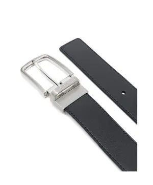 Emporio Armani Logo Engraved Buckle Belt