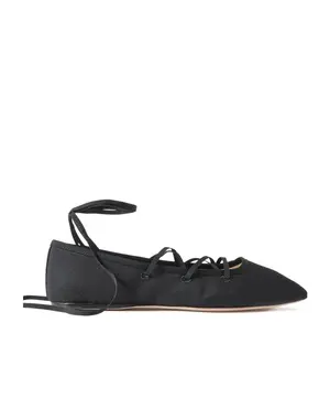 LOEFFLER RANDALL Grosgrain Ballet Flats - Black