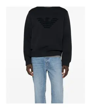 Emporio Armani Crewneck Sweatshirt With Logo Print