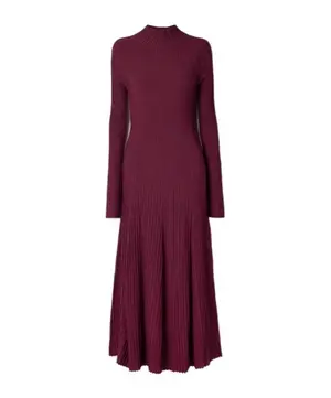 Adam Lippes Ribbed Knit Midi Dress - No