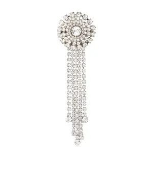 JENNIFER BEHR Crystal Tassel Hair Clip - White