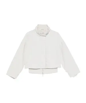 Emporio Armani High-neck Bomber Jacket - White