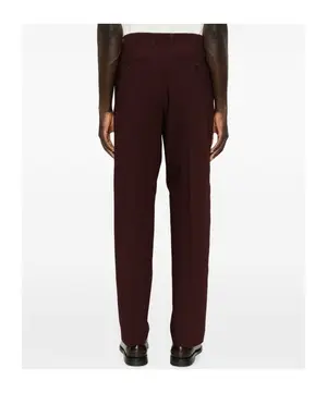 Emporio Armani Pressed-crease Straight-leg Trousers