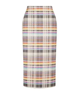 Brandon Maxwell Plaid Skirts