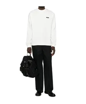 Prada Long-sleeved Cotton T-shirt