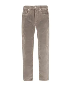Jacob Cohen Logo Patch Straight Leg Jeans - Brown