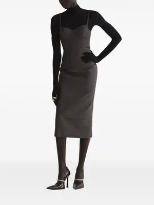 MUGLER Midi Lingerie Dress