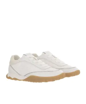 Pinko Crystal-embellished Leather Sneakers