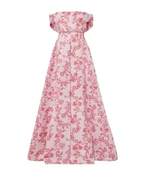 EMILIA WICKSTEAD Floral Print Faille Gown