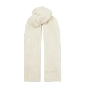 Ruslan Baginskiy Ribbed Scarf - Off-white