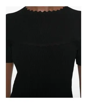 Emporio Armani Textured Scallop-edge Mini Dress