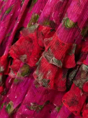 Saloni Chiffon And Crepon Maxi Dress