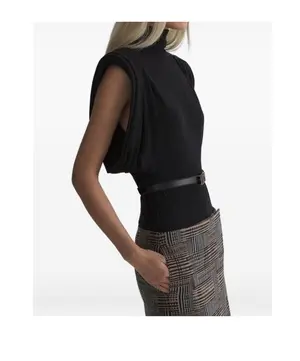 MUGLER Jersey Frame Top