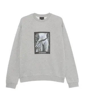 Emporio Armani Graphic Print Crewneck Sweatshirt