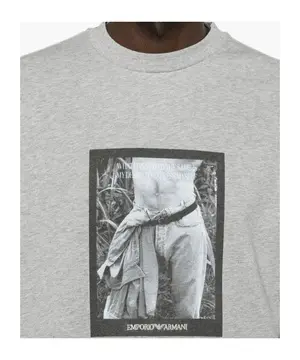 Emporio Armani Graphic Print Crewneck Sweatshirt