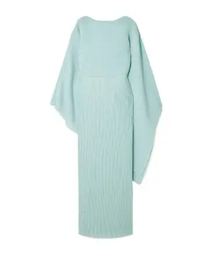 Solace Featuring A Pleated Long Skirt - Blue