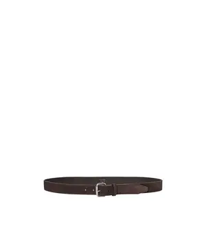 THE ROW Geo Belt - Dark Brown