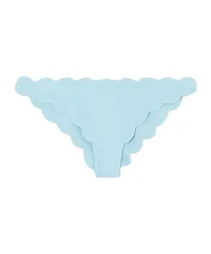 Marysia Scalloped Seersucker Bikini Briefs - No