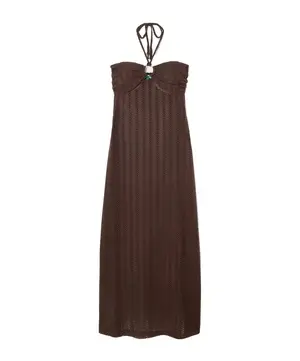 Melissa Odabash Halterneck Maxi Dress - Green
