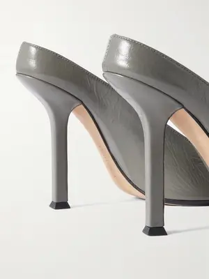 Calvin Klein Crinkled-leather Pumps