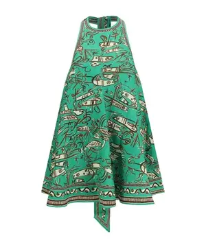ALEMAIS Fish Sticks Mini Dress - Green