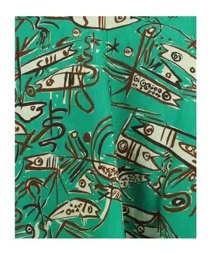 ALEMAIS Fish Sticks Mini Dress