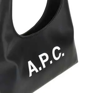 A.p.c. Ninon Baby' Faux Leather Tote Bag - Black