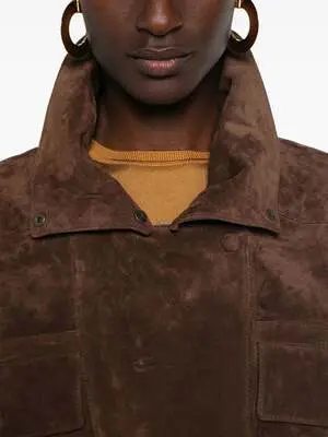 Saint Laurent Jacket In Vintage Split Leather