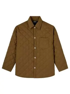 A.p.c. Georges Quilted Wool Jacket - Green