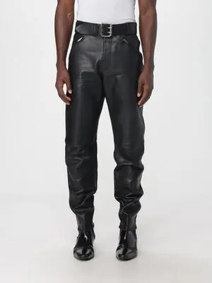 Saint Laurent Leather Trousers - Black