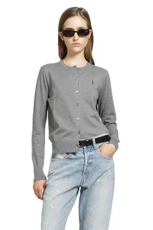 Polo Ralph Lauren Stretch Cotton Blend Crew Neck Cardigan