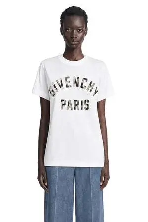 Givenchy Embroidered Logo Cotton T-shirt - White