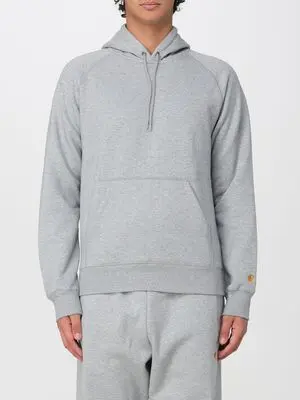 Carhartt Work In Progress Cotton Blend Hooded Sweatshirt - Grey