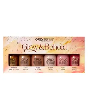 ORLY 6-piece Breathable Glow And Behold Collection Set - Pinks,browns