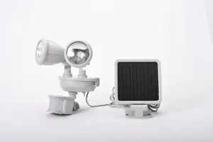 MAXSA Innovations Solar-powered Dual-head Led Security Spotlight