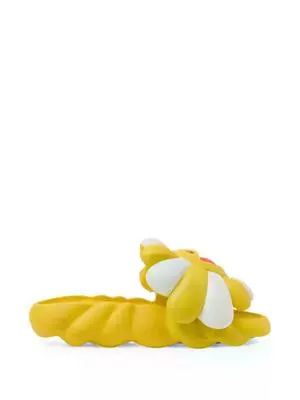 TAKASHI MURAKAMI Ohana Full-bloom Slides - Yellow