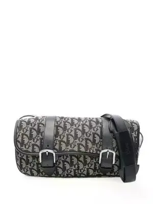 Dior 2000s Trotter Shoulder Bag - Black