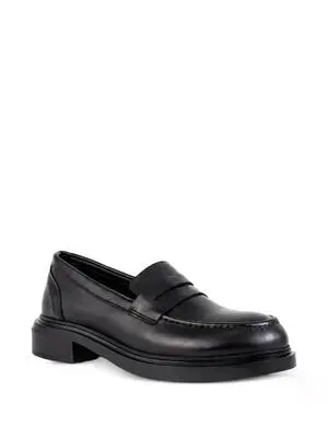 SERGIO MORETTI FIRENZE Leather Penny Loafers